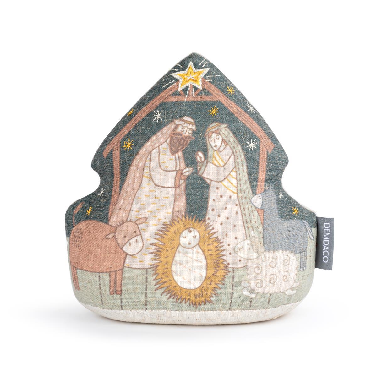 7"Happy Birthday Jesus Plush Nativity Scene | Burlap and Bling Decor