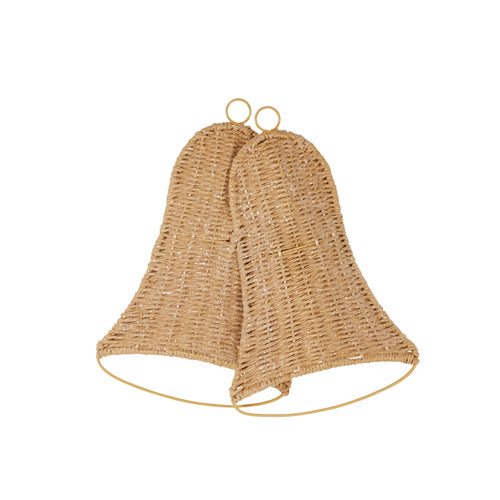 14" Glittered Woven Bell