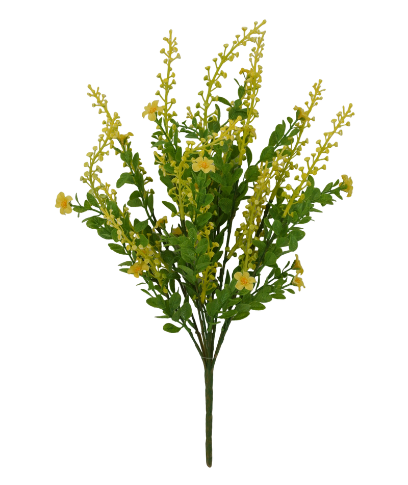 19 IN SEED BUSH YELLOW | Burlap and Bling Decor