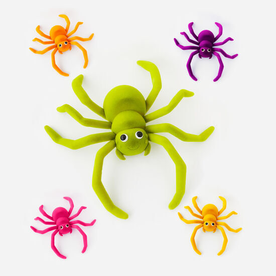 Flocked Giant Spider 32" PICK ONE | Burlap and Bling Decor