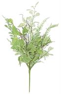 MIXED FOLIAGE & FERN BUSH, 28"; GREEN | Burlap and Bling Decor