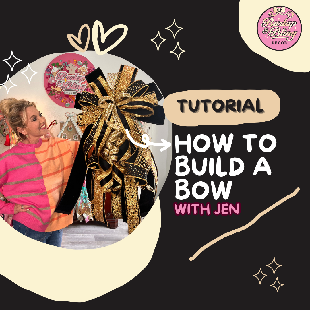 Build A Bow Tutorial | Burlap and Bling Decor