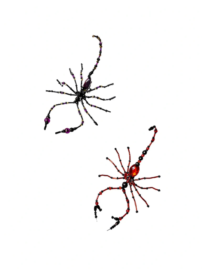 Beaded SM Scorpion Clip Set of 2