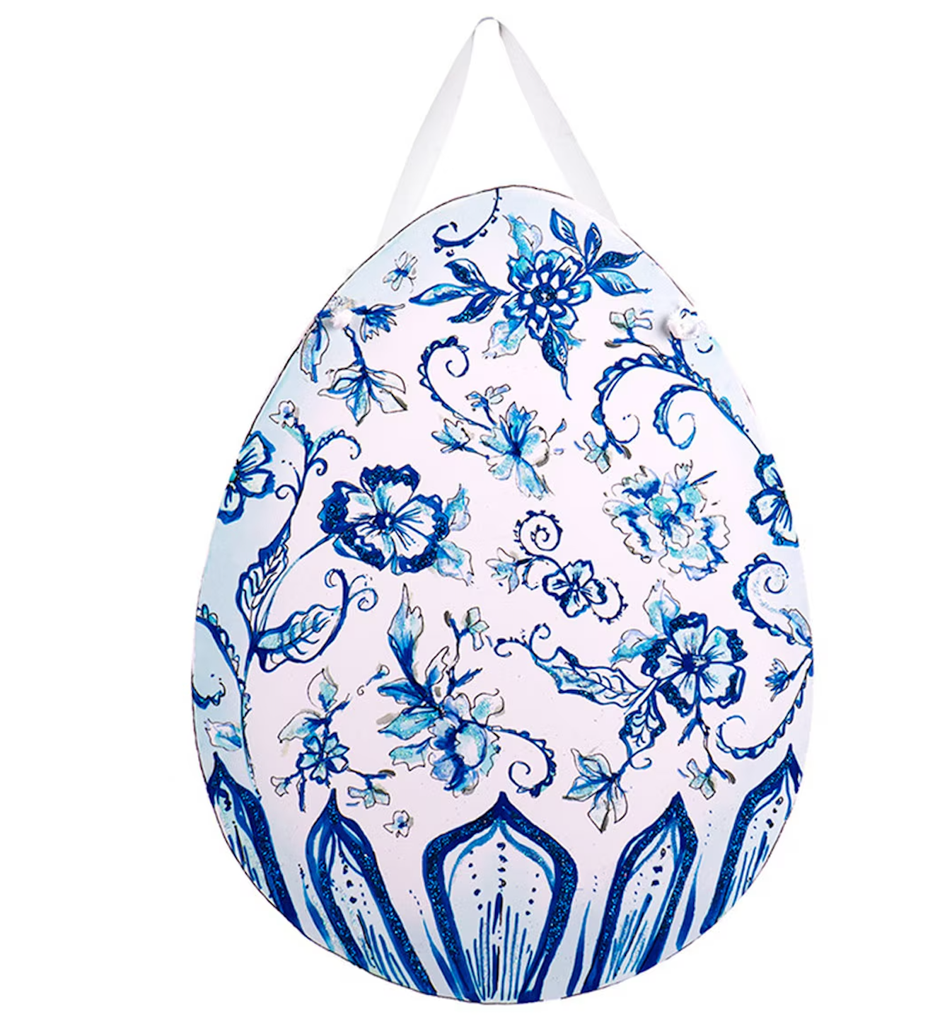 Beck’s Posh Blue Egg PVC Door Hanger – Burlap and Bling Decor